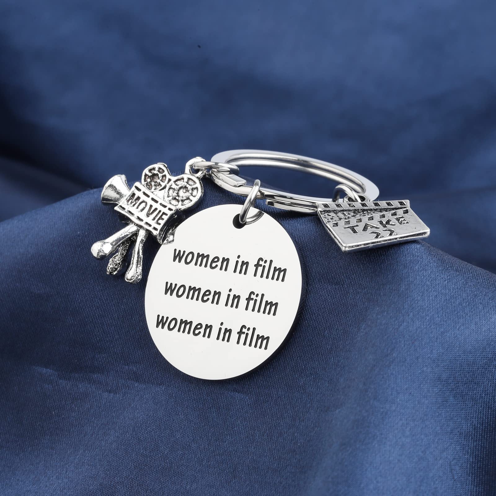 TIIMG Female Filmmaker Actress Gift Women in Film Film School Student Keychain Gift (women in film)