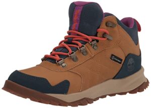 timberland women's lincoln peak mid waterproof hiking boot, wheat leather, 8