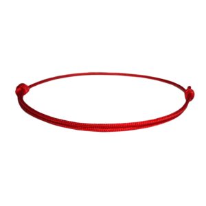 thick red cord bracelet for men women teen unisex adult - waterproof nylon surfer string friendship bracelets summer beach accessories