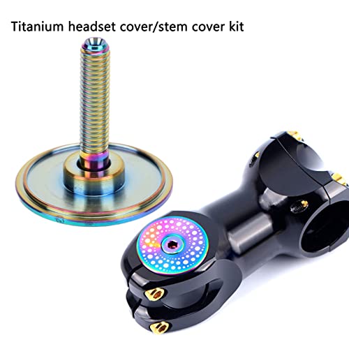 Demeras  Headset Top , Titanium Alloy Rust Proof Headset Top Cover Waterproof for Road Bike