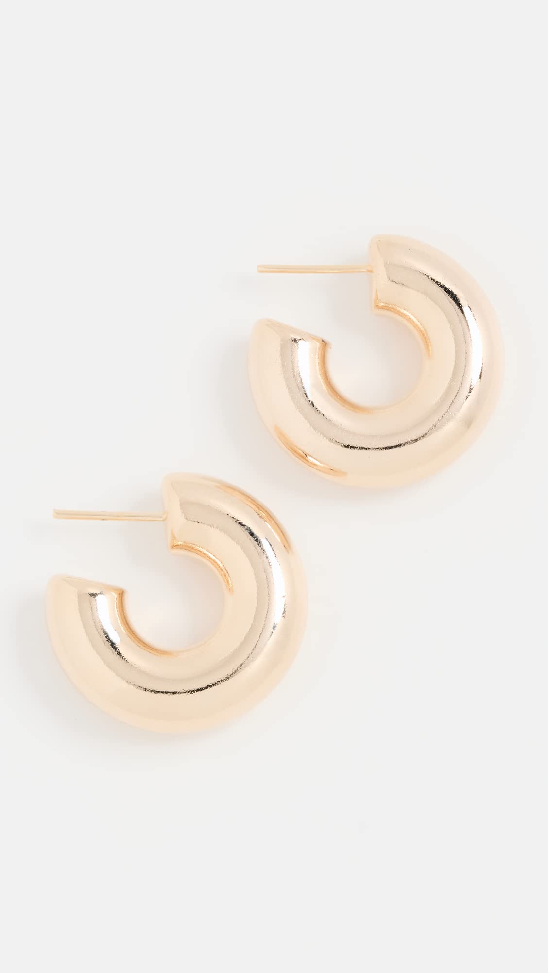 Adina's Jewels Women's Bubble Hoop Earrings, Gold, One Size