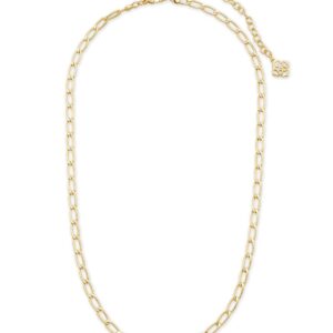 Kendra Scott Merrick Chain Necklace in 14k Gold-Plated Brass, Fashion Jewelry for Women