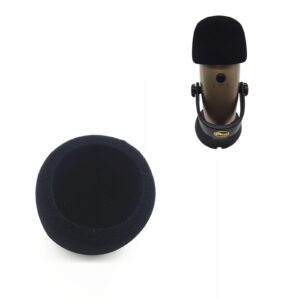 pop filter for blue yeti nano deadcat wind muff for blue yeti nano microphone foam cover windscreen for blue yeti nano mic (black)