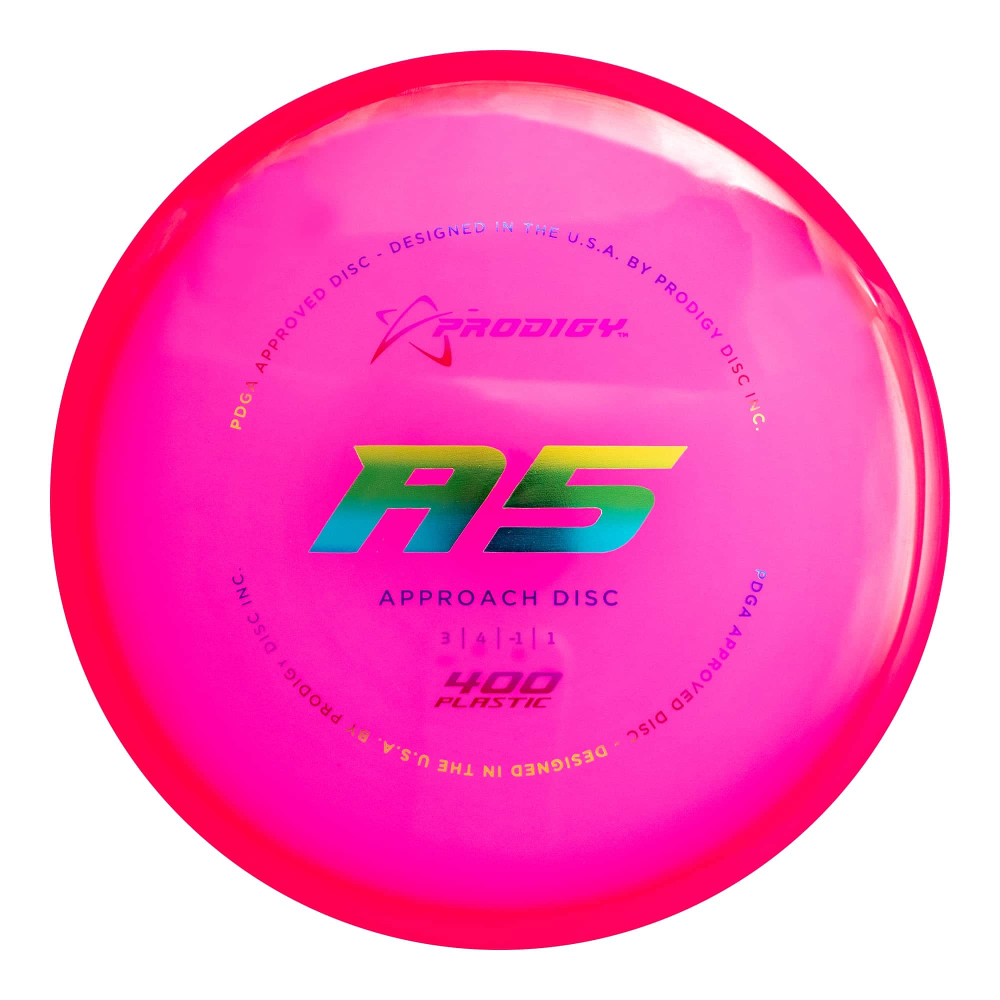 Prodigy Disc 400 A5 | Slightly Overstable Disc Golf Approach | Improve Your Approach Shots | Straight Flying Disc Golf Putter | Comfortable Backhand or Forehand | Great Beginner Disc | Colors may vary