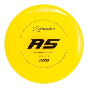 Prodigy Disc 400 A5 | Slightly Overstable Disc Golf Approach | Improve Your Approach Shots | Straight Flying Disc Golf Putter | Comfortable Backhand or Forehand | Great Beginner Disc | Colors may vary