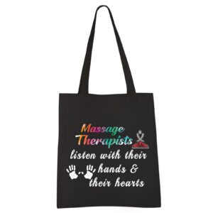 vamsii massage therapist gifts tote bag massage therapy gifts massage therapist supplies bag masseuse gifts massagist gift(massage therapist tote)