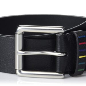 PS Paul Smith Men Belt Ps Reflective, Black, 34