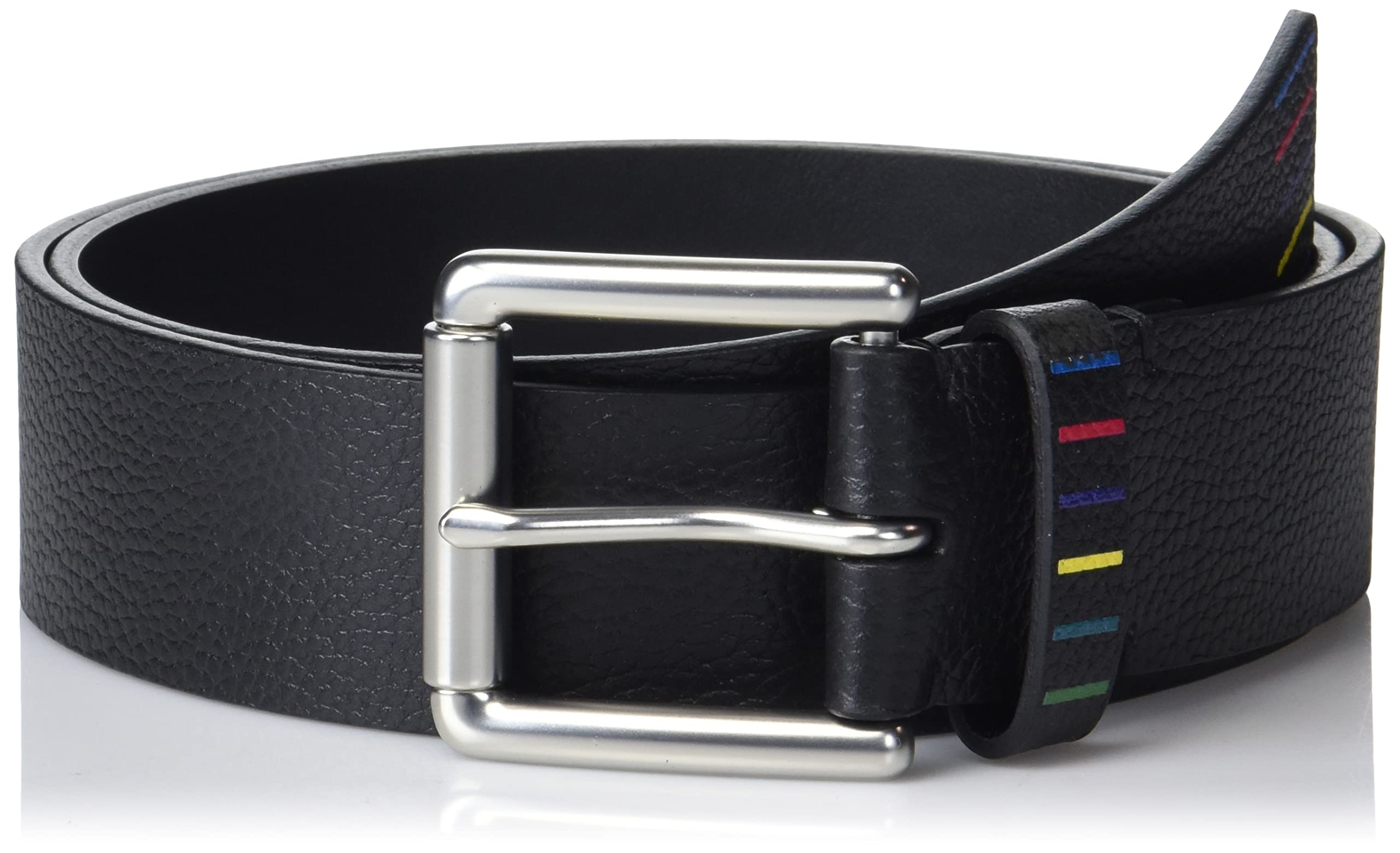 PS Paul Smith Men Belt Ps Reflective, Black, 34