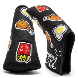 Funny Western Foods Golf Putter Head Cover, Magnetic Blade Putter Headcover fits for Scotty Cameron, Taylormade Mytp Putters