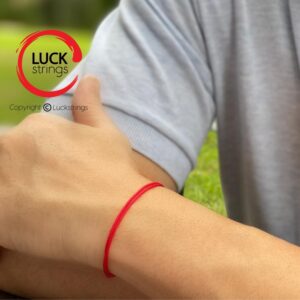 Thick Red Cord Bracelet for Men Women Teen Unisex Adult - Waterproof Nylon Surfer String Friendship Bracelets Summer Beach Accessories