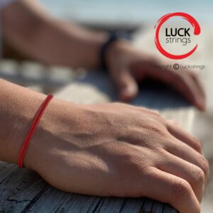 Thick Red Cord Bracelet for Men Women Teen Unisex Adult - Waterproof Nylon Surfer String Friendship Bracelets Summer Beach Accessories