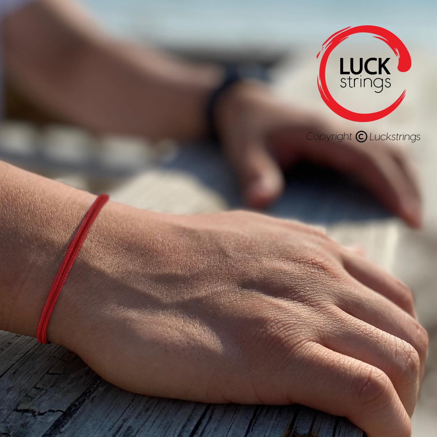 Thick Red Cord Bracelet for Men Women Teen Unisex Adult - Waterproof Nylon Surfer String Friendship Bracelets Summer Beach Accessories