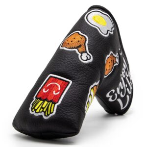 funny western foods golf putter head cover, magnetic blade putter headcover fits for scotty cameron, taylormade mytp putters