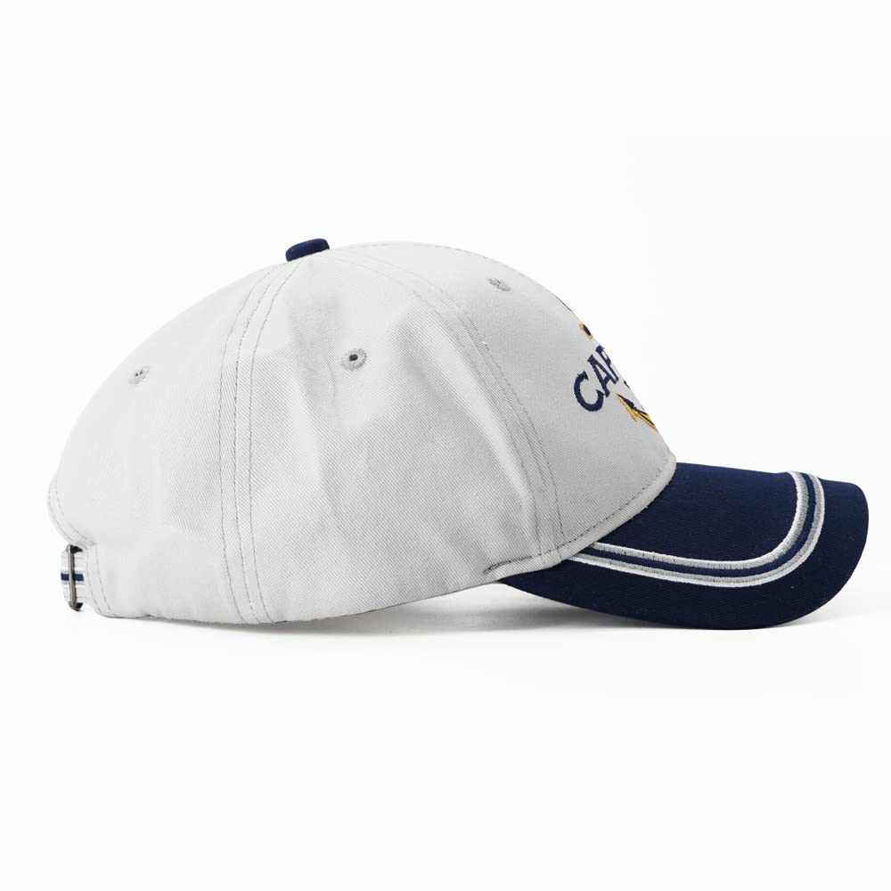 Captain Hat & First Mate | Matching Skipper Boating Baseball Caps | Nautical Marine Sailor Navy Hats (Captain)