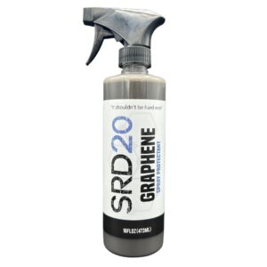 srd20 graphene ceramic spray coating protectant is a long lasting, easy-to-use hybrid wax for boats. graphene added to ceramic spray wax is a convenient, must-have marine wax.