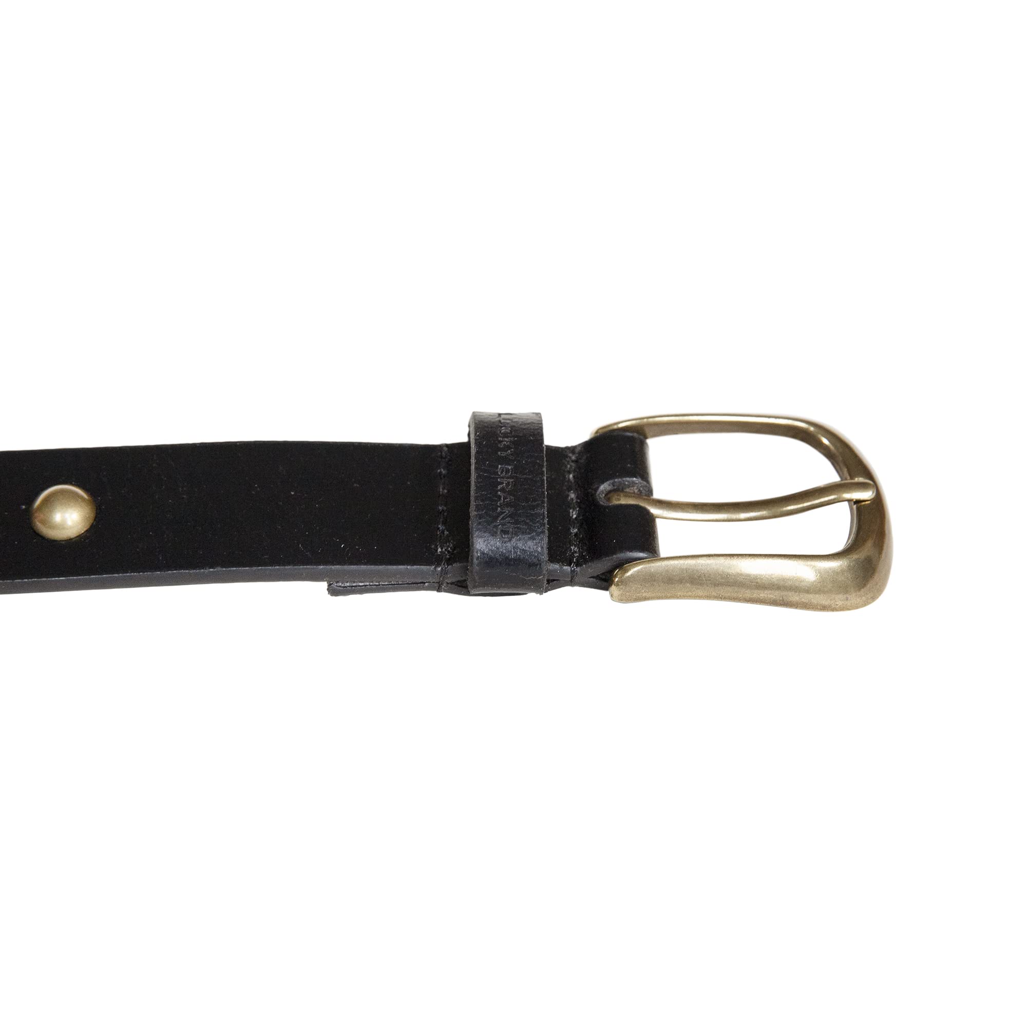 Lucky Brand Women Leather Bold Fashion Statement Belts, Domed Studded-Black, S (26-27")