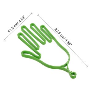 PATIKIL Golf Gloves Stretcher, 4 Pack Plastic Keeper Support Rack Holder Dryer Hanger Frame for Sports Gloves Maintenance, Green