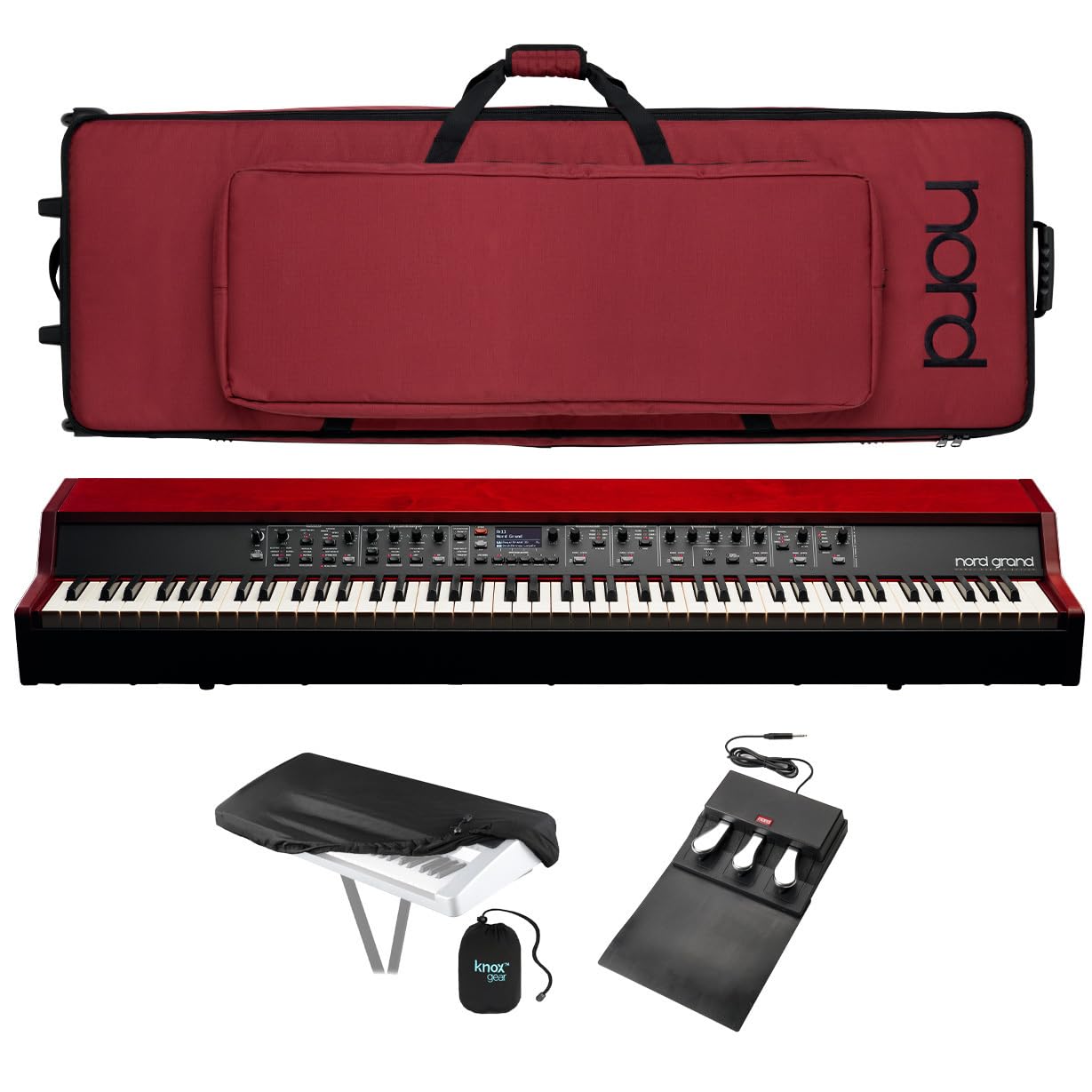 Nord Grand 88-Note Kawai Hammer Action Bundle with Ivory Touch with Soft Case and Dust Cover (3 Items)