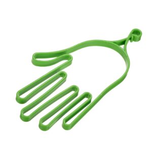 PATIKIL Golf Gloves Stretcher, 4 Pack Plastic Keeper Support Rack Holder Dryer Hanger Frame for Sports Gloves Maintenance, Green