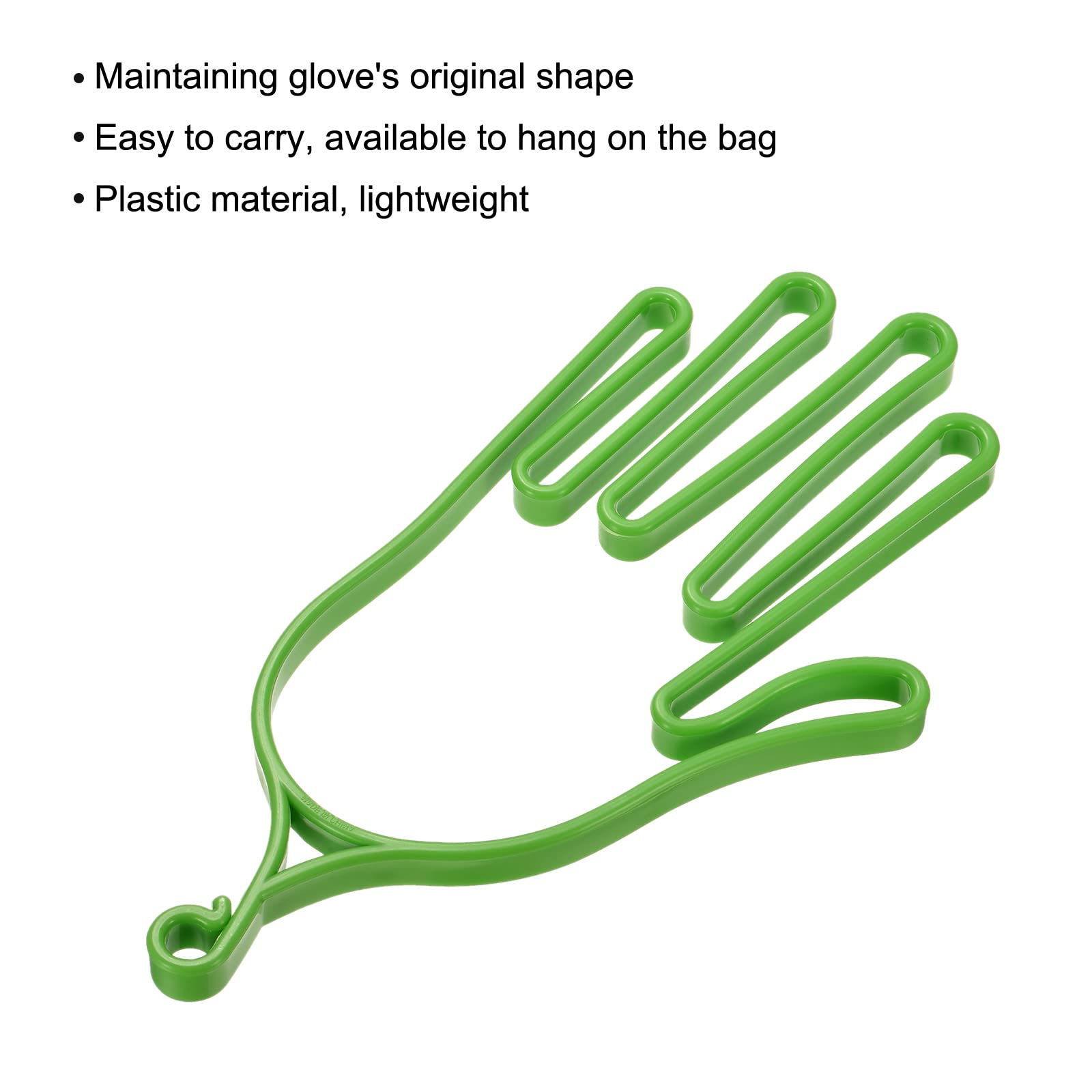 PATIKIL Golf Gloves Stretcher, 4 Pack Plastic Keeper Support Rack Holder Dryer Hanger Frame for Sports Gloves Maintenance, Green