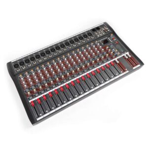 KinHall 16 Channel Professional Bluetooth Live Studio Audio Mixer Power Mixing Console, Professional Audio Mixer Soundboard Console Desktop, Connect Wired/Wireless/Condenser Microphone