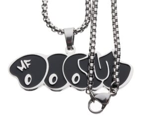 sywhps dm hip hop pendant chain necklace (black dm)