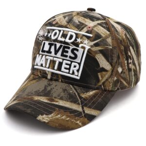 Birthday Gifts Baseball Cap for 50th 60th 70th 80th Men Women,Old Lives Matter Hat Retirement Gifts for Dad Grandpa Senior Citizen