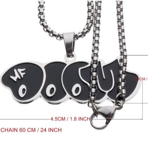 SYWHPS Dm Hip Hop Pendant Chain Necklace (Black dm)