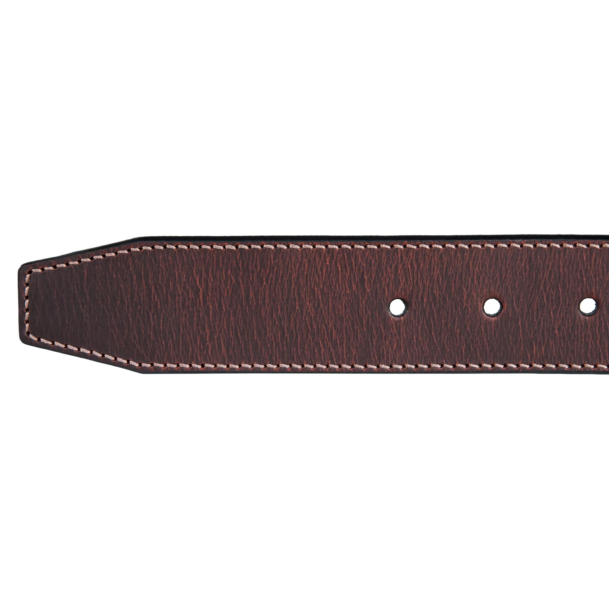 Lucky Brand Men Casual Belt, Leather Keeper-Brown, 40