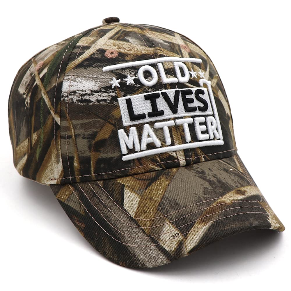 Birthday Gifts Baseball Cap for 50th 60th 70th 80th Men Women,Old Lives Matter Hat Retirement Gifts for Dad Grandpa Senior Citizen