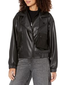 karl lagerfeld paris womens everyday essential sport jacket, black, x-small us