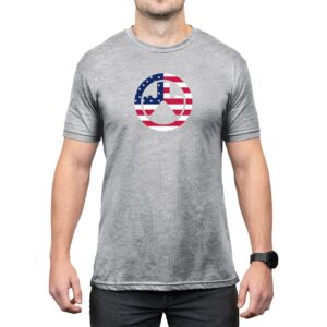 magpul cotton crew neck short sleeve t-shirt for men, independence icon athletic heather, 3x-large