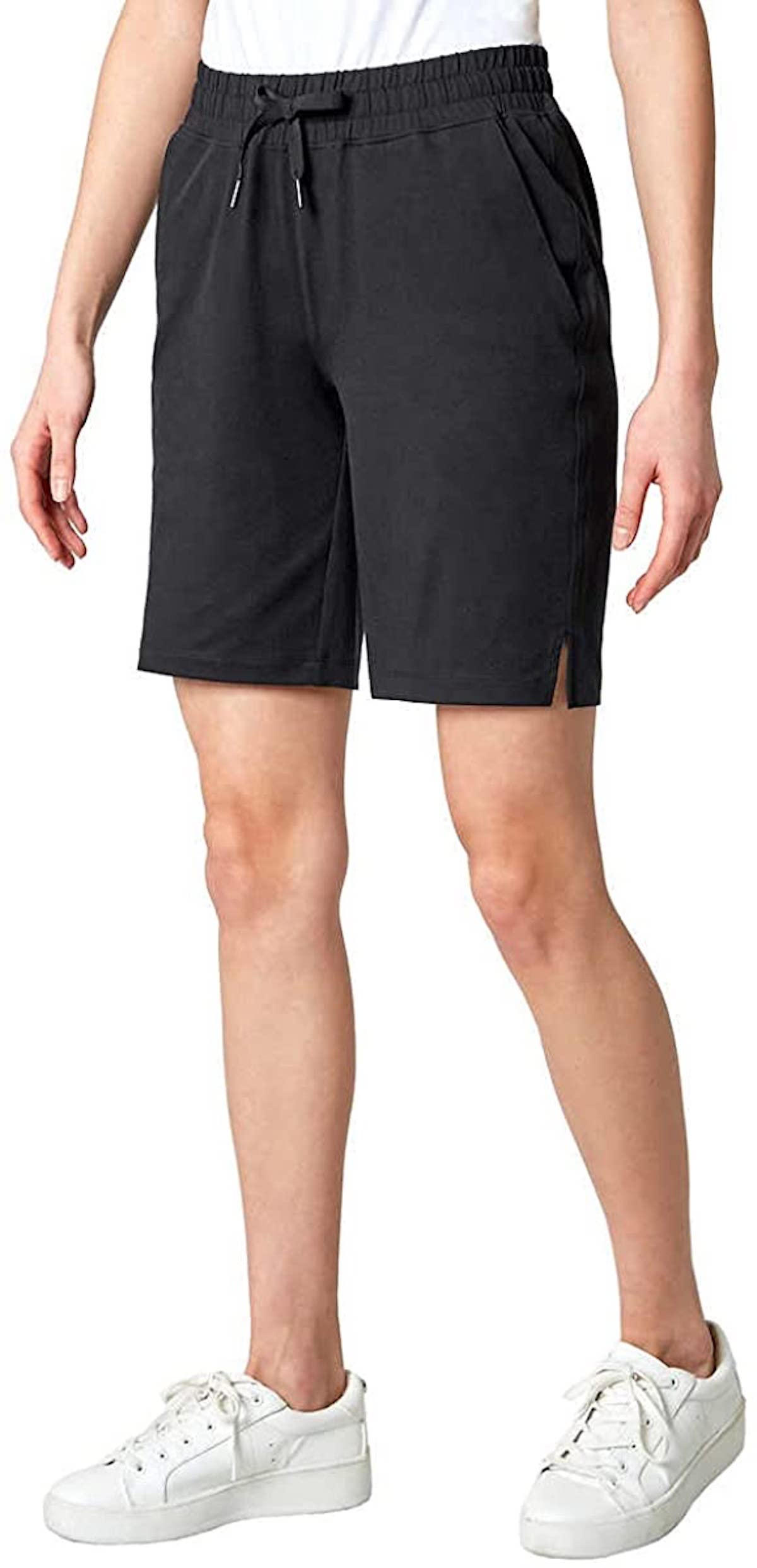 Mondetta Women's Active Bermuda Short (Large, Black)