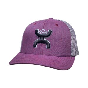 hooey men's cayman flexfit fitted mesh back hat (us, alpha, large, x-large, purple/grey)