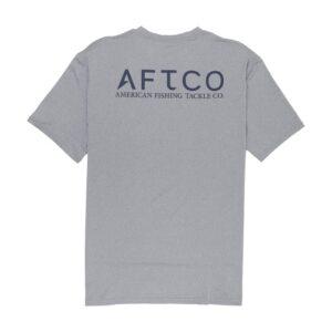 aftco samurai short sleeve performance shirt steel heather size m m60126stlhm