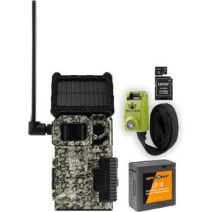 spypoint link-micro-s-lte solar cellular trail camera with lit-10 battery and bundle options (link-micro-s-lte-v, trail bundle)