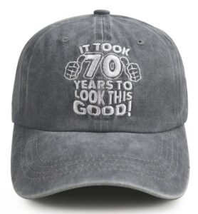 70th birthday decorations baseball cap, embroidery limited edition 70 year old birthday party supplies, vintage 1954 old lives matter hat, funny retirement gifts for men women dad mom grandpa grandma