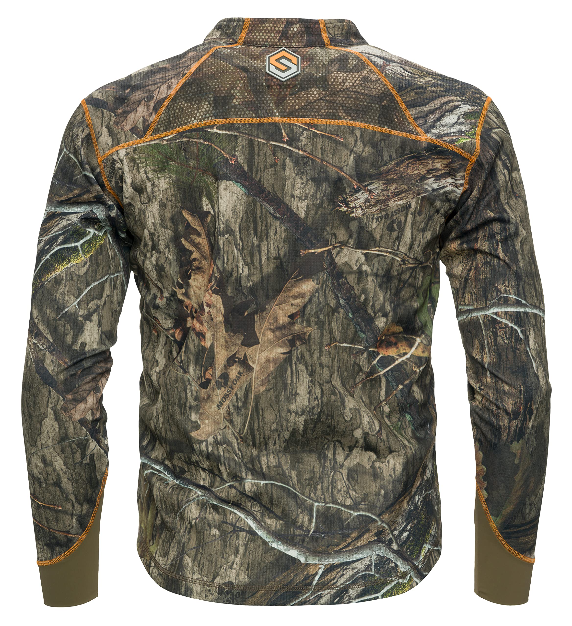 ScentLok Savanna Aero Attack V2 1/4 Zip Lightweight Camo Hunting Shirt for Men (Mossy Oak Country DNA, Large)