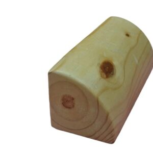 YOGA-NATION Wooden Quarter Round Yoga Block- Set of 2pc, Yoga Block, Iyengar Block, Yoga accessories,Pune Iyengar Yoga