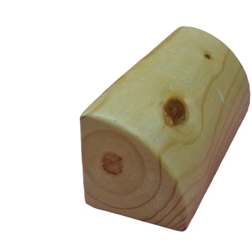 YOGA-NATION Wooden Quarter Round Yoga Block- Set of 2pc, Yoga Block, Iyengar Block, Yoga accessories,Pune Iyengar Yoga