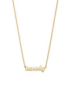 kendra scott howdy pendant necklace in 18k gold vermeil, fine jewelry for women