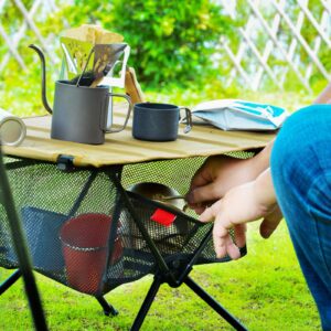 Desk Box Tripod Mesh Basket Organizer for Camping Table Rack Bag Outdoor Folding Net Bag Picnic Under Table Storage Bag under table storage bag under table basket storage for desk organizing under net