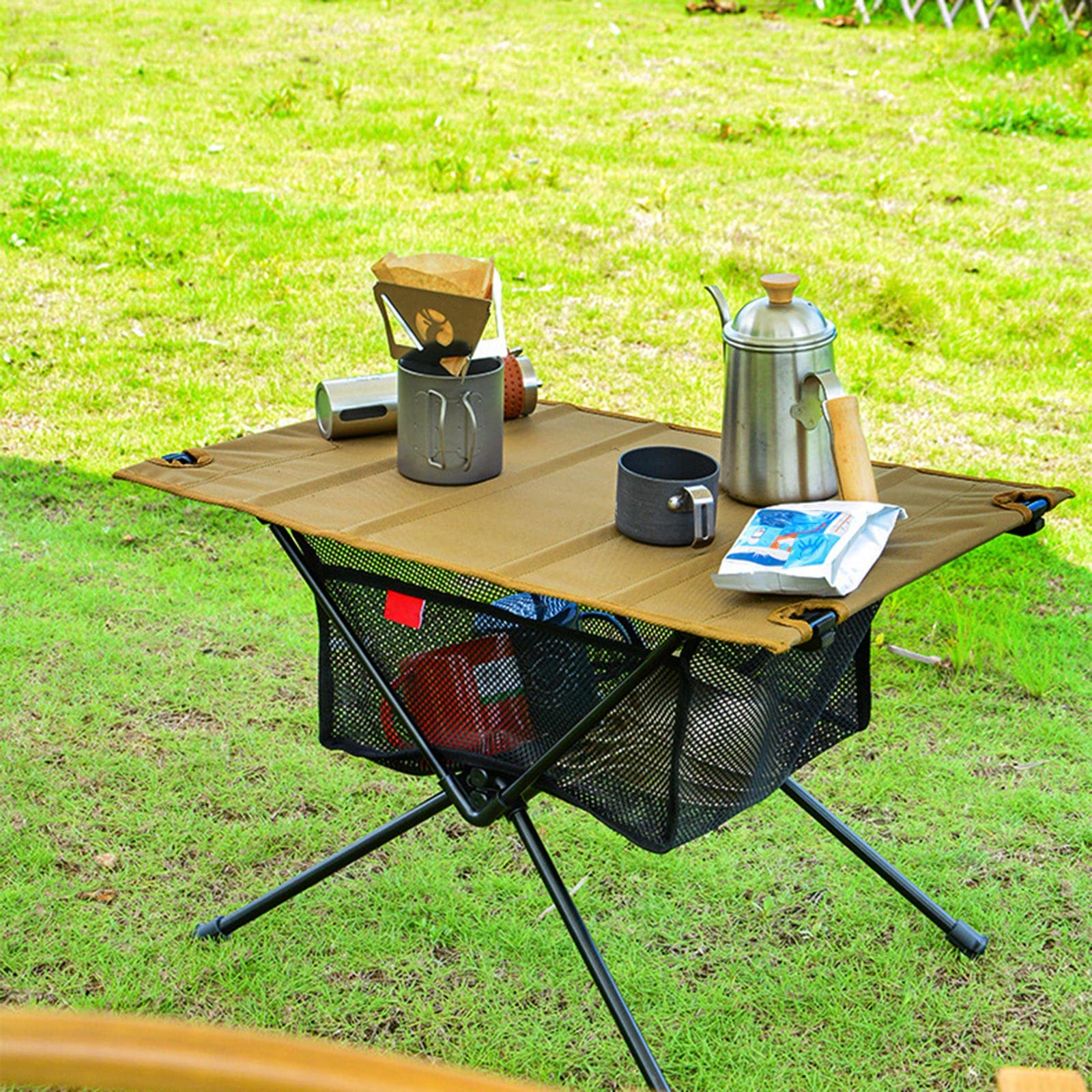 Desk Box Tripod Mesh Basket Organizer for Camping Table Rack Bag Outdoor Folding Net Bag Picnic Under Table Storage Bag under table storage bag under table basket storage for desk organizing under net