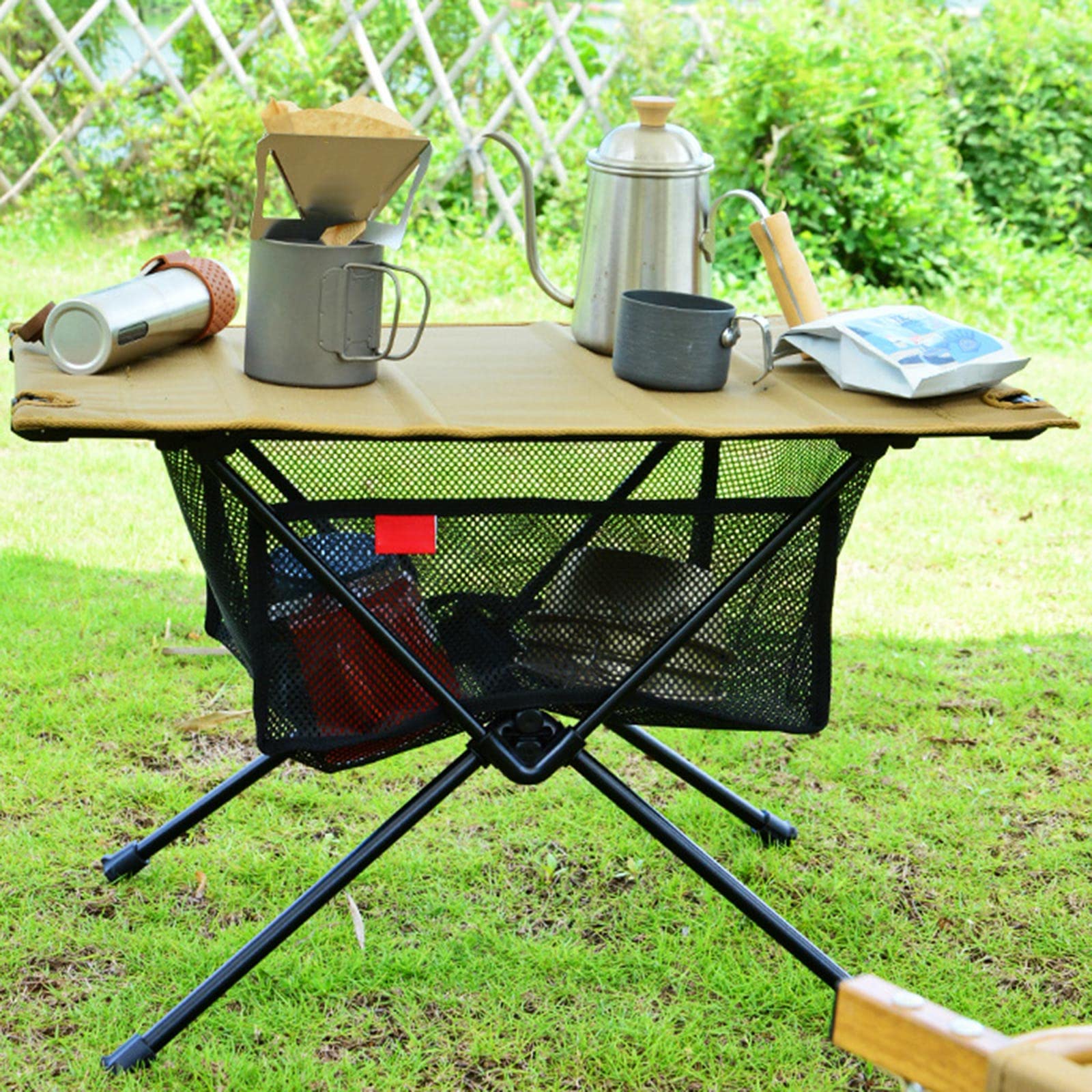 Desk Box Tripod Mesh Basket Organizer for Camping Table Rack Bag Outdoor Folding Net Bag Picnic Under Table Storage Bag under table storage bag under table basket storage for desk organizing under net