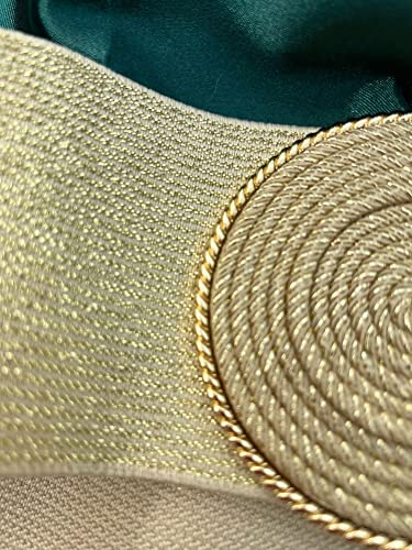 ZAHSY Elastic Belt Cinch Waistband for Lady Belt Waist Sealing Retro Belts for Women Dresses Wide Elastic Belts for Women Belts Elastic Gold