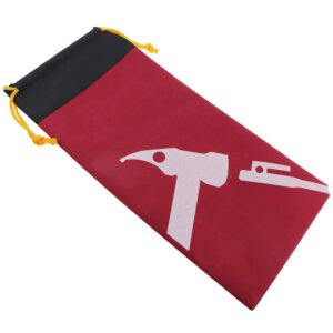 tent peg bag zzhxsm red 35cm camping portable tent pile bag outdoor camping equipment tools wind rope nail storage pouch cover case