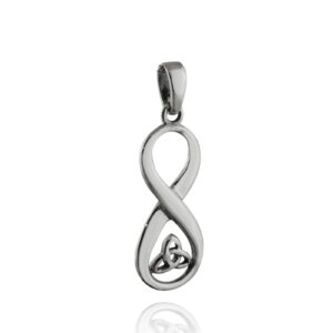 trinity knot infinity sign pendant - 925 sterling silver love gift friends new