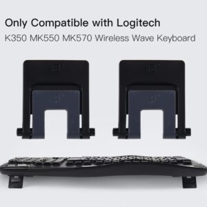 2PCS Keyboard Stand Feet Legs Replacement for Logitech K350 MK550 MK570 Wireless Wave Keyboard Accessories, Logitech K350 MK550 MK570 Keyboad Stand Clips