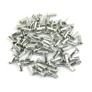 bike spoke nipples steel spoke nipples mountain bicycle spoke cap for 14g 40pcs 6 * 14mm silver