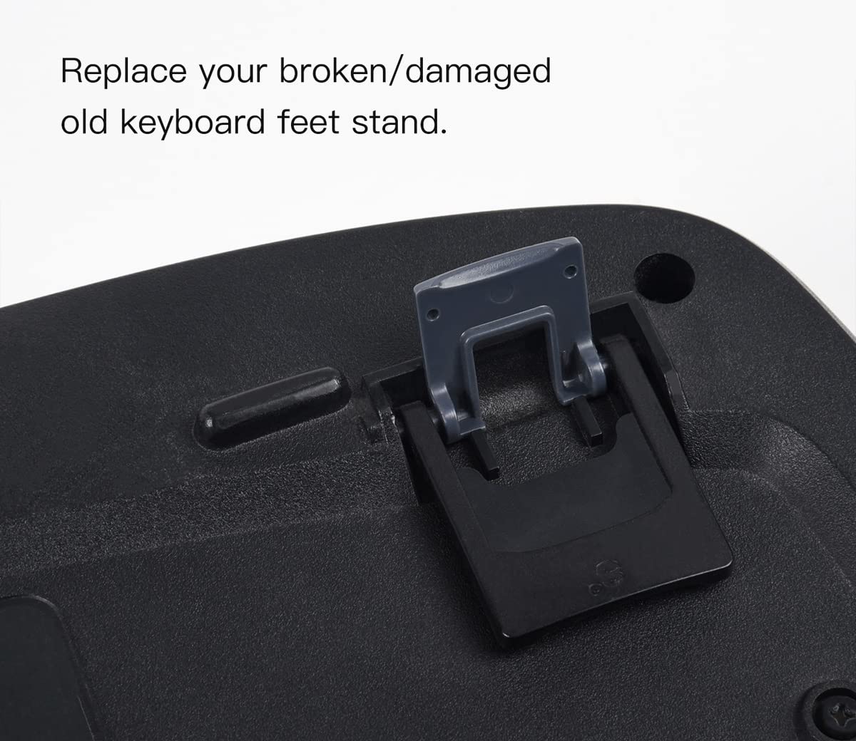 2PCS Keyboard Stand Feet Legs Replacement for Logitech K350 MK550 MK570 Wireless Wave Keyboard Accessories, Logitech K350 MK550 MK570 Keyboad Stand Clips